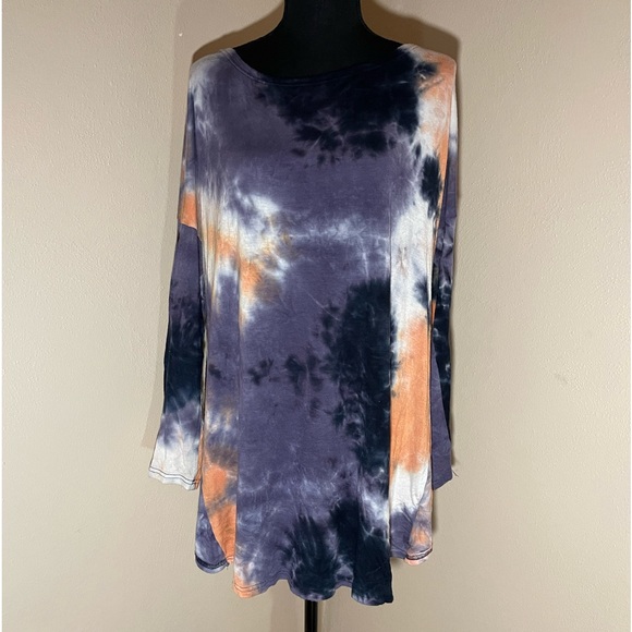 Simply Southern | Tops | Simply Southern Tie Dye Long Sleeve Open Back ...